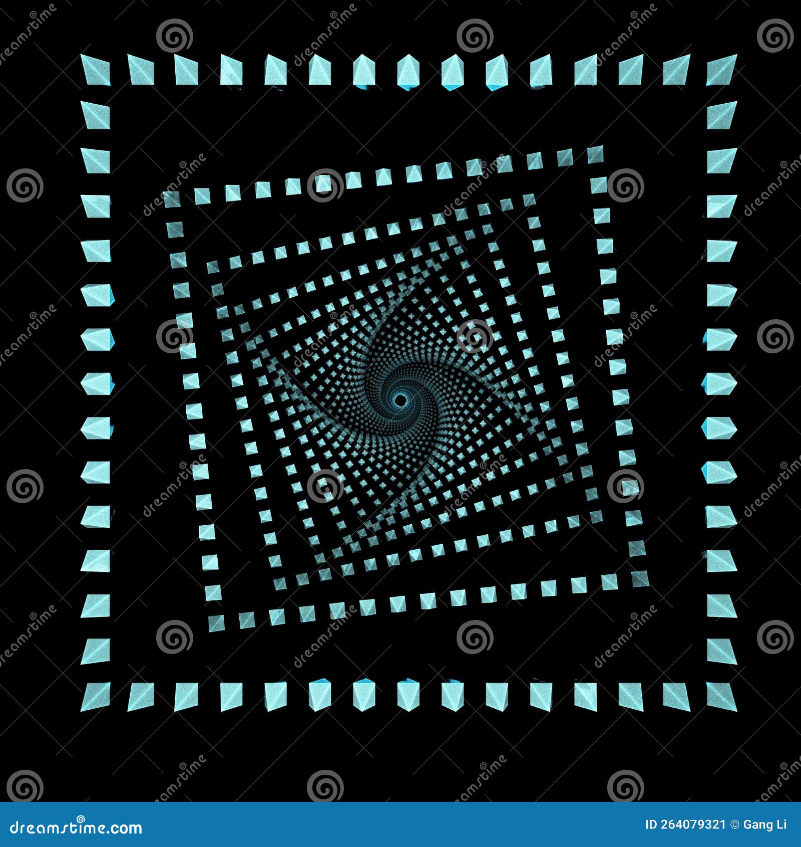 Spiral Geometric Perspective Stock Illustration - Illustration of ...