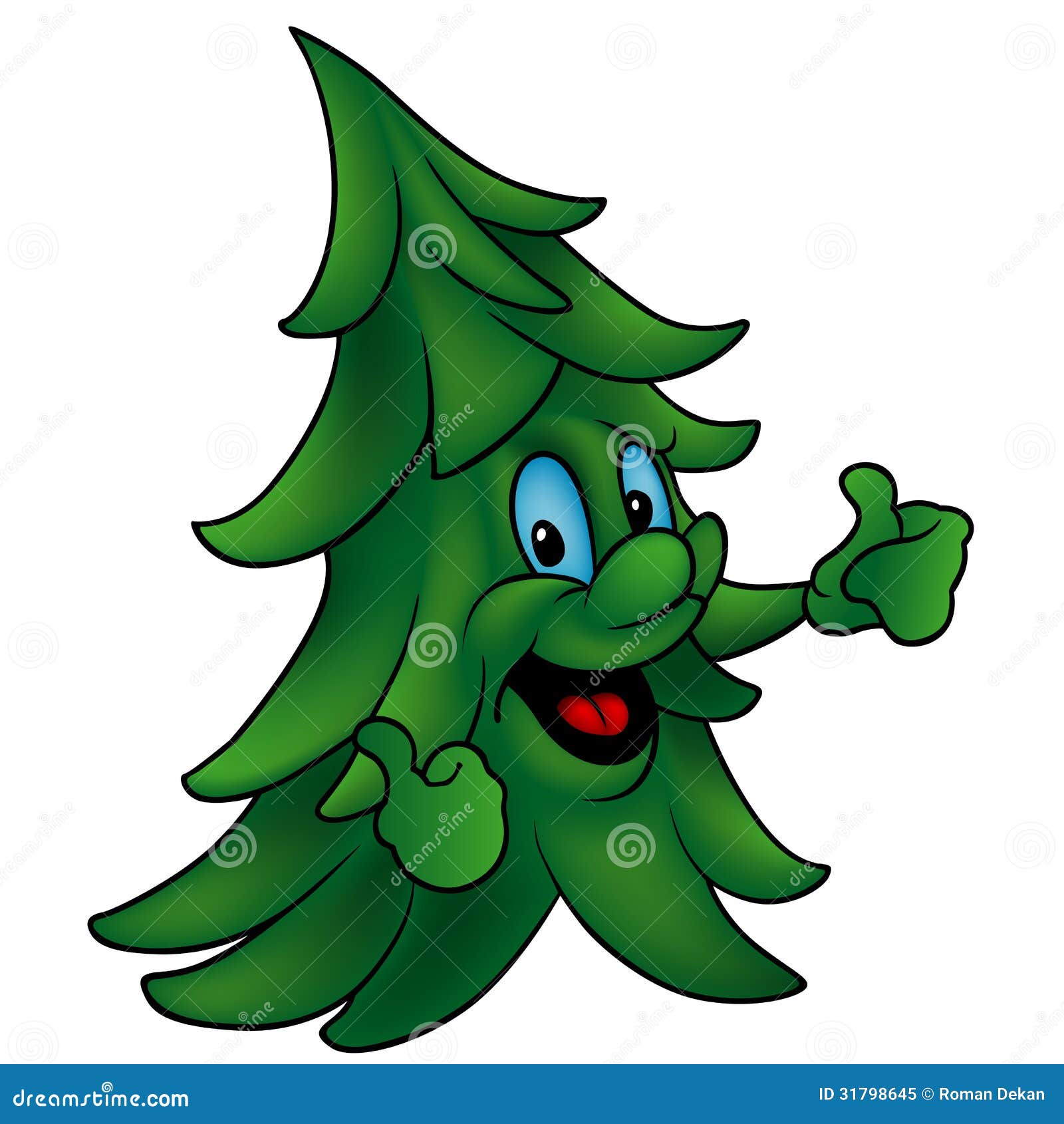 Coniferous Tree Vector Illustration | CartoonDealer.com #17190468