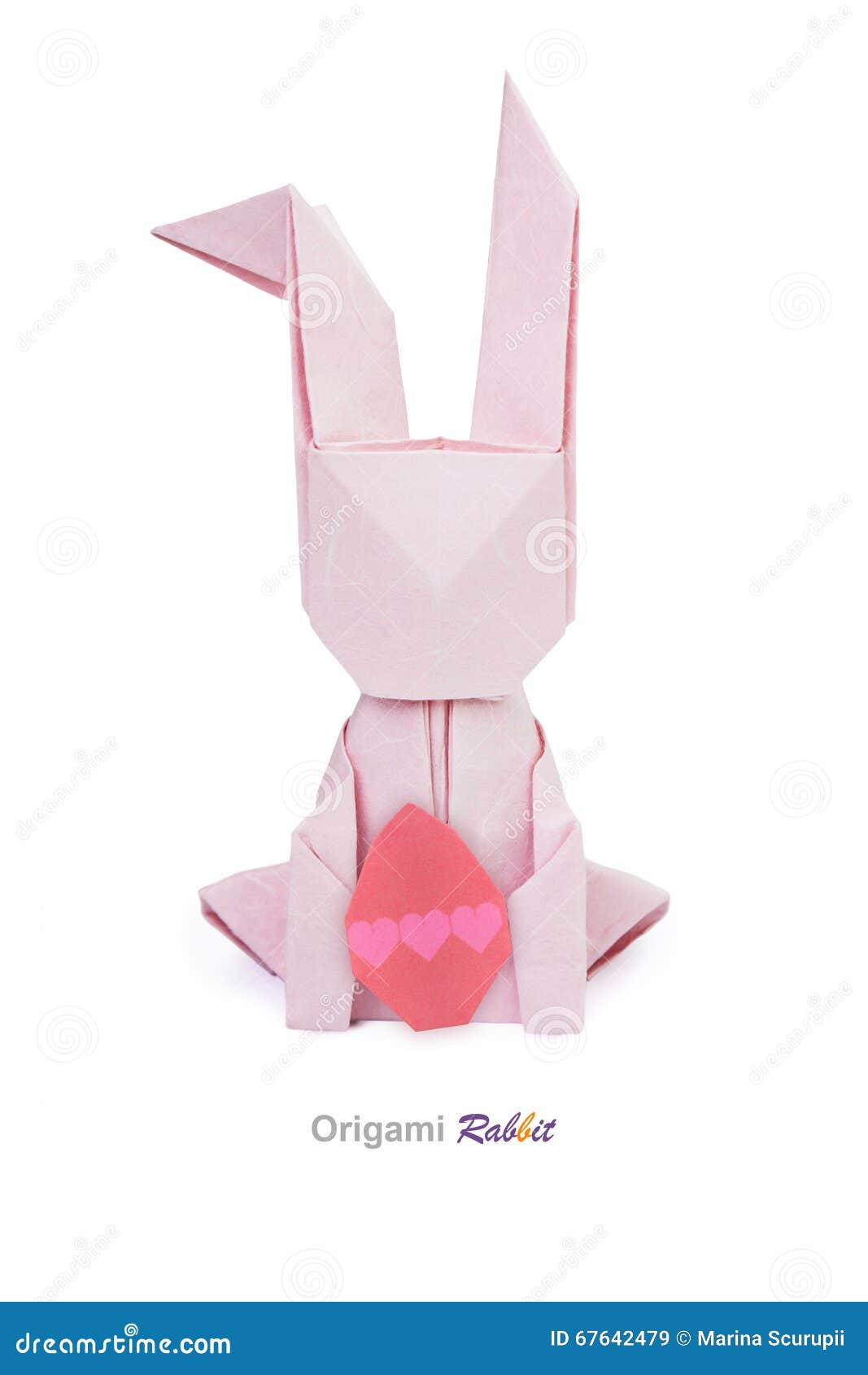 Coniglio Di Origami Di Pasqua Immagine Stock - Immagine di popolare ...