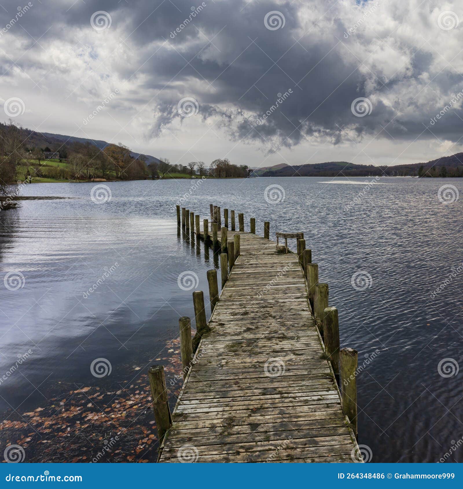 Coniston Jetty North End of Lake Stock Photo - Image of landscape ...