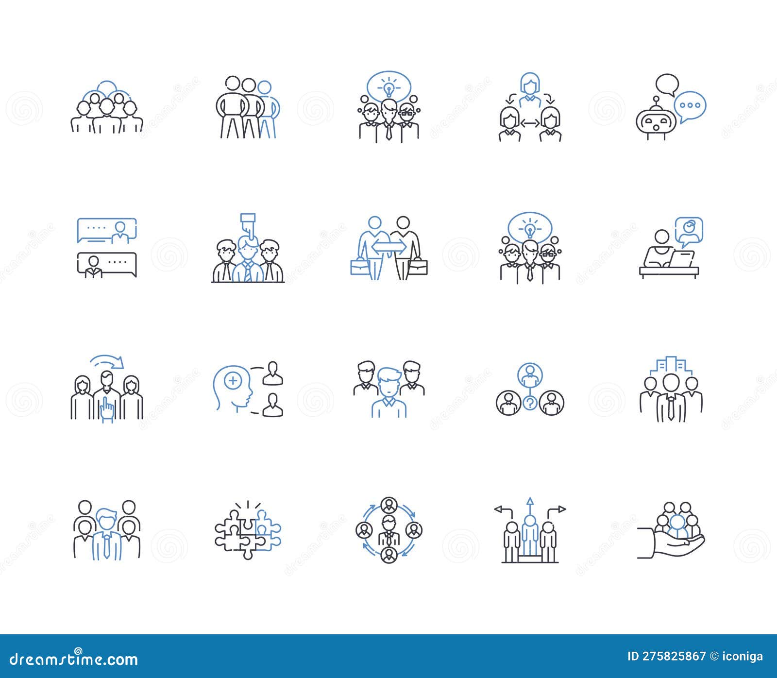 Conjunction Line Icons Collection. And, But, Or, Nor, Yet, Either ...