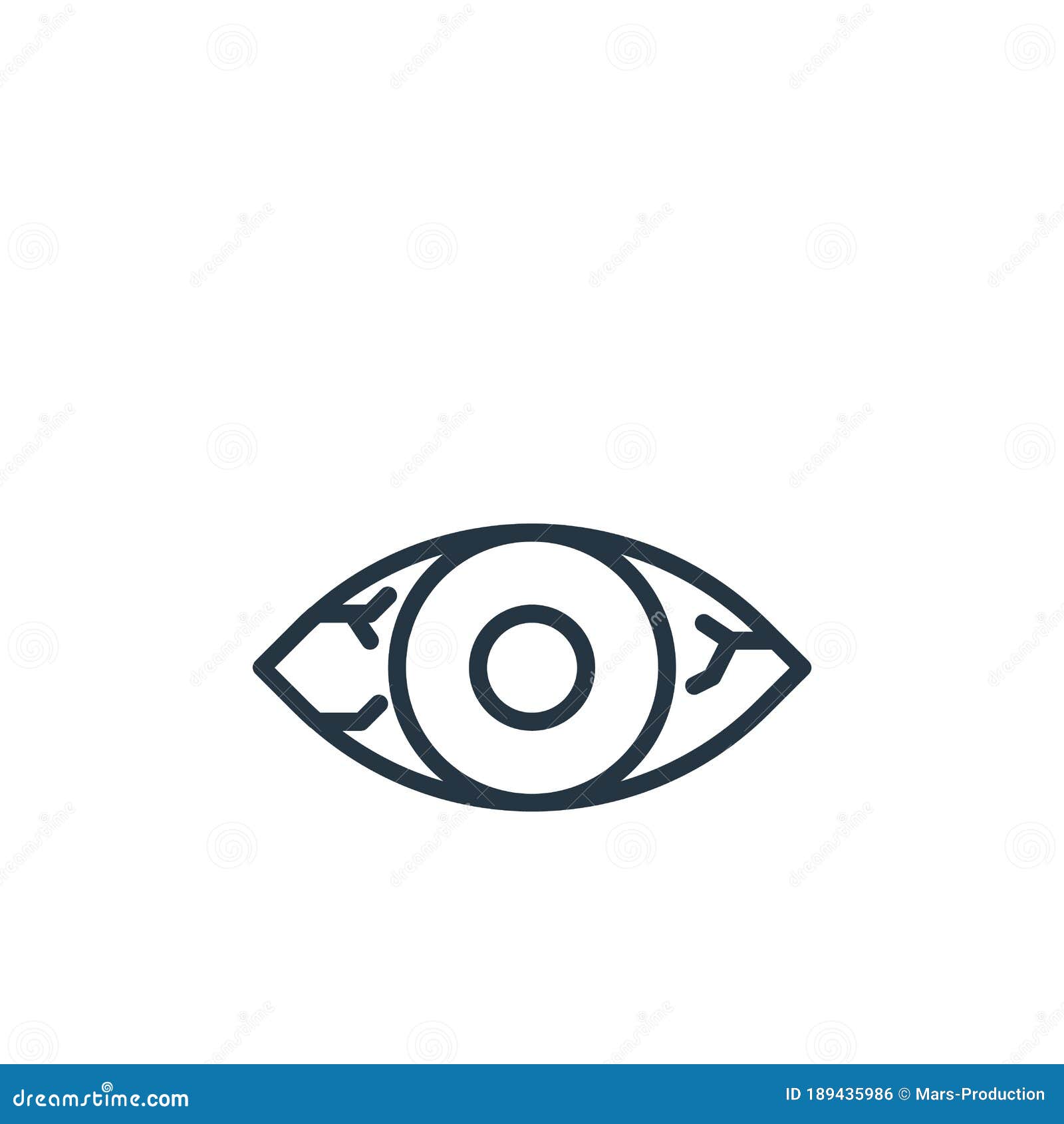 Conjunctivitis Vector Icon Isolated on White Background. Outline, Thin Line Conjunctivitis Icon ...
