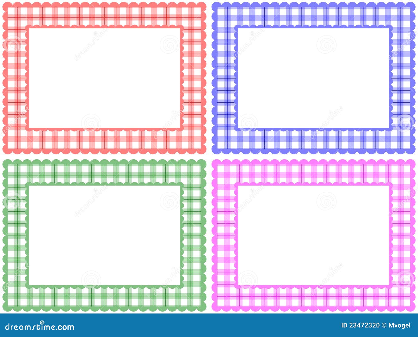 Conjunto Checkered Del Marco Del Modelo Stock de ilustración ...