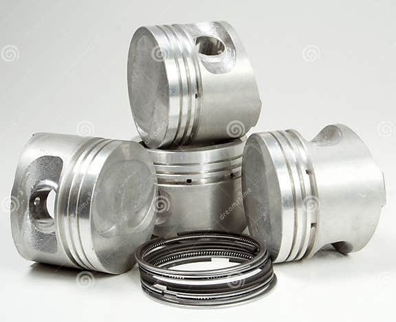 Conjunto Completo De Pistones Foto de archivo - Imagen de metal ...