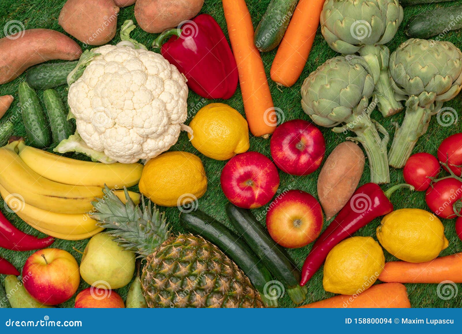 Conjunto De Alimentos Saludables Variados Foto de archivo - Imagen de ...
