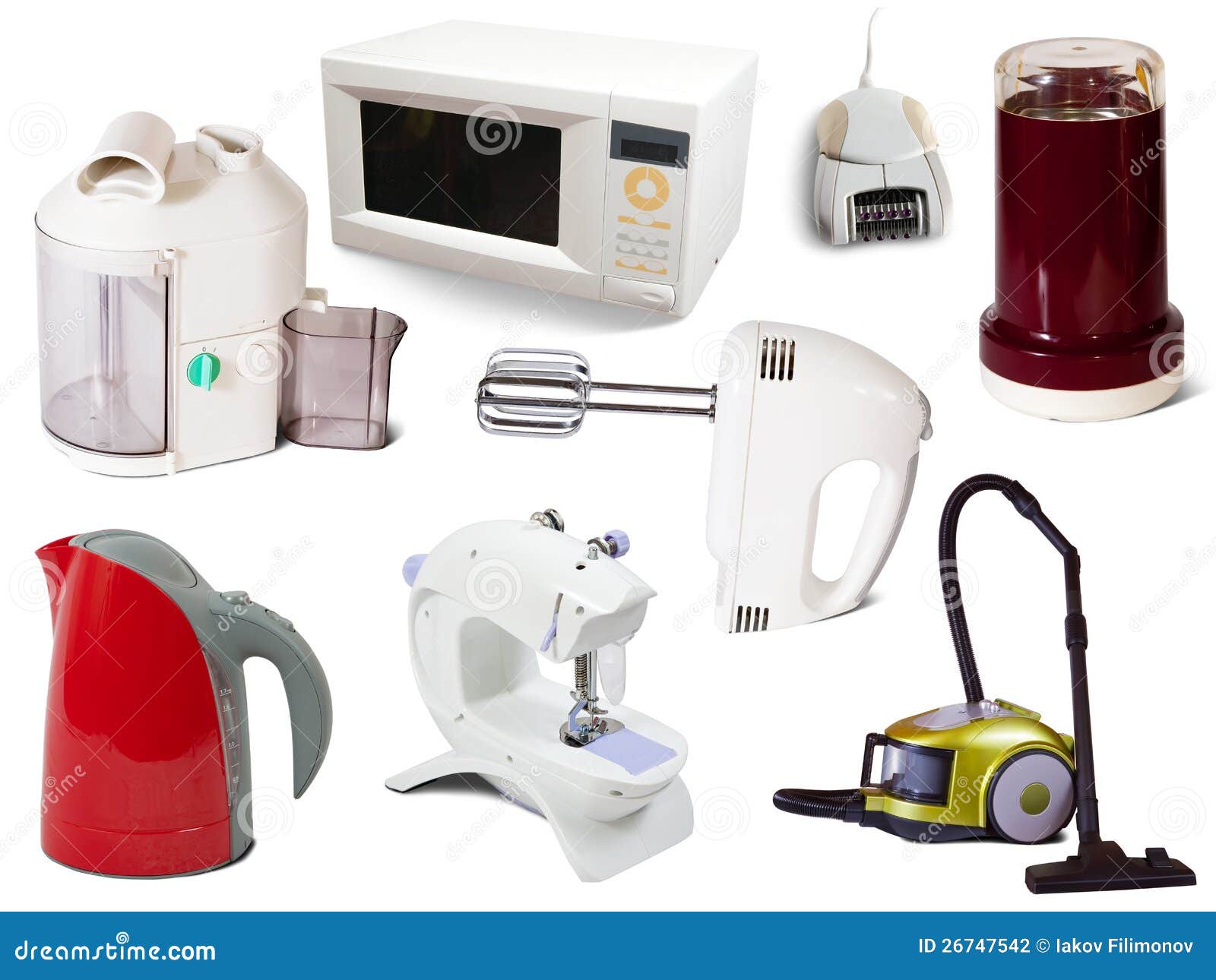 Conjunto De Aparatos Electrodomésticos Foto de archivo - Imagen de ...