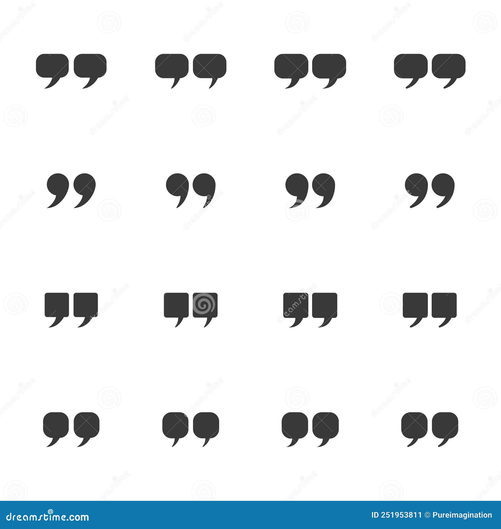 Conjunto De Aspas Em Fundo Branco Ilustração do Vetor - Ilustração de ...