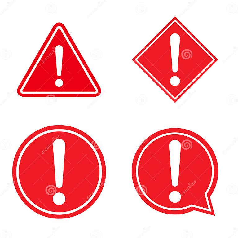 Conjunto De Avisos De Perigo ícone Do Vetor Símbolo De Aviso ícone De