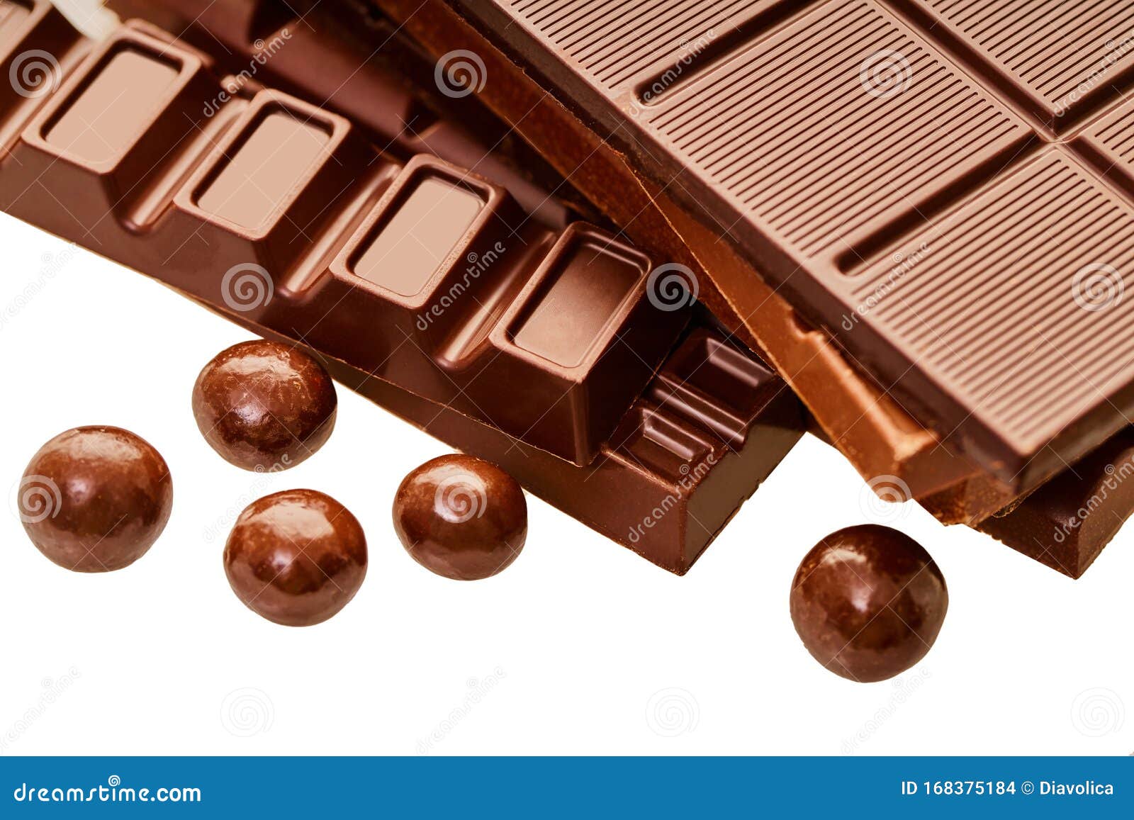 Conjunto De Barras De Chocolate Fechado Foto de Stock - Imagem de ...