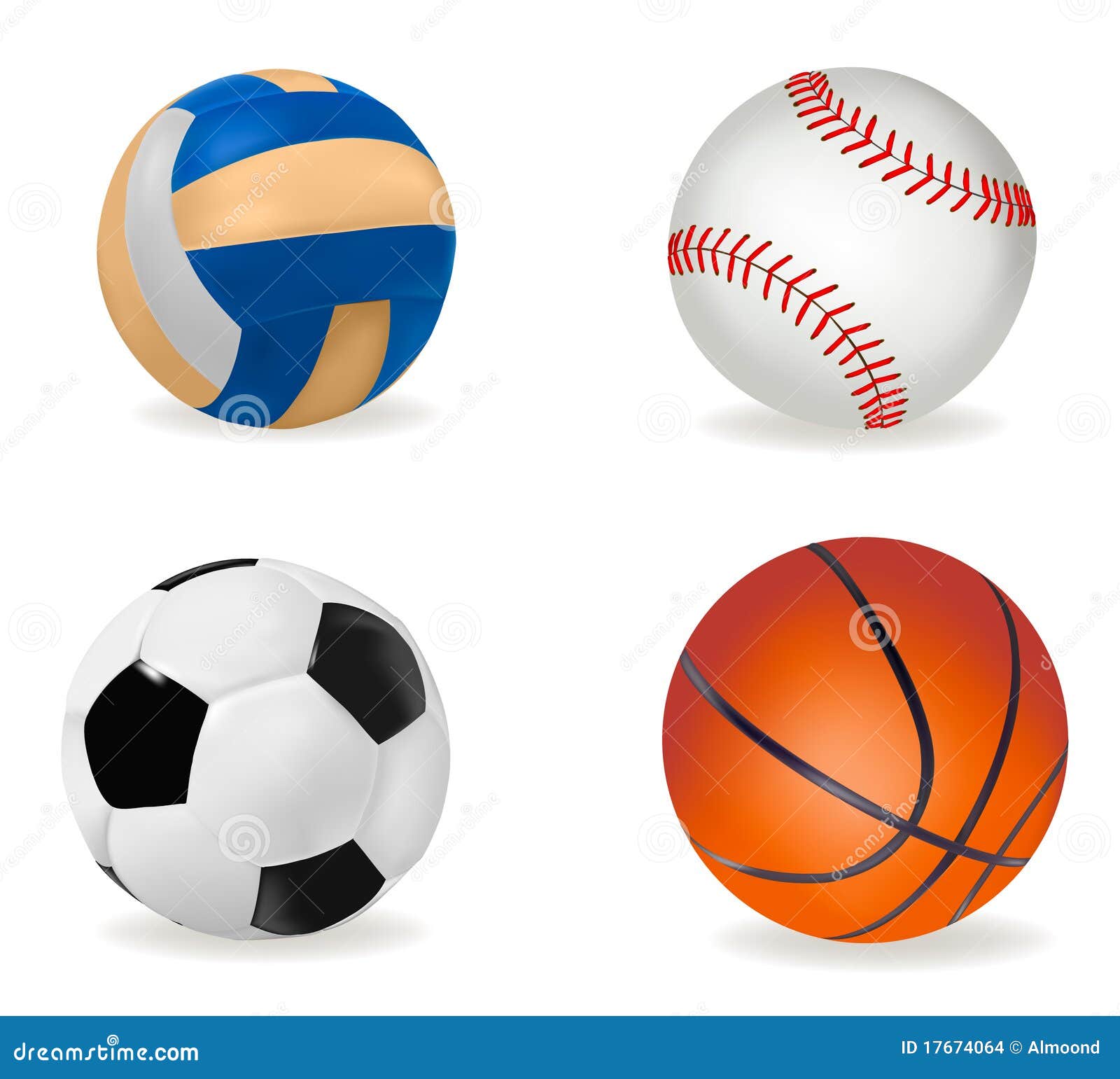 Conjunto De Bolas Del Deporte. Vector. Ilustración del Vector ...