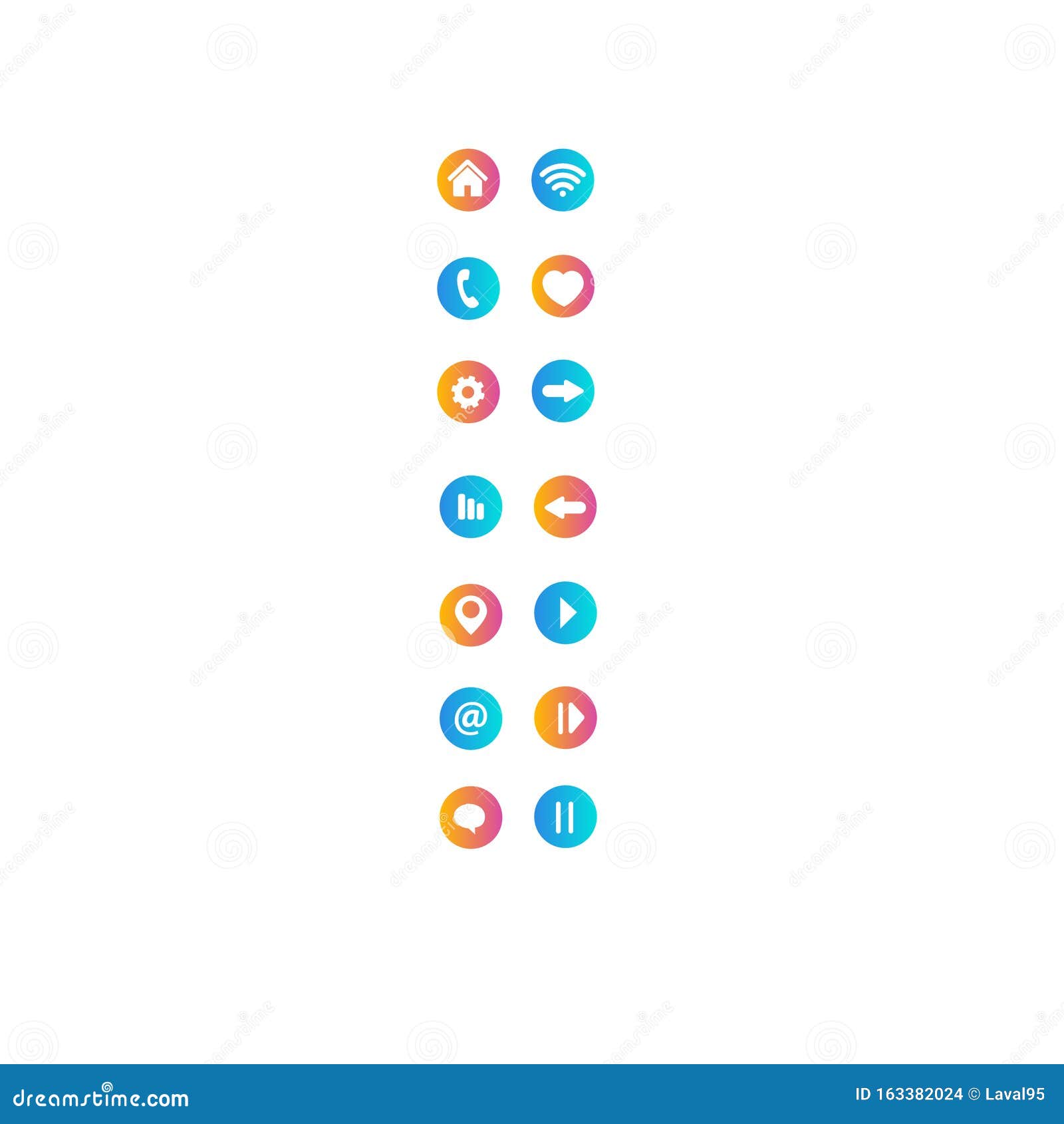 Conjunto De Botones Modernos Para El Sitio Web Y Ui Stock de ...