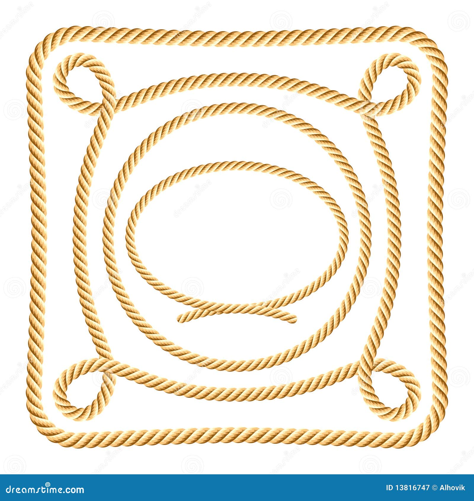 Conjunto De Elementos De La Cuerda. Vector. Ilustración del Vector ...