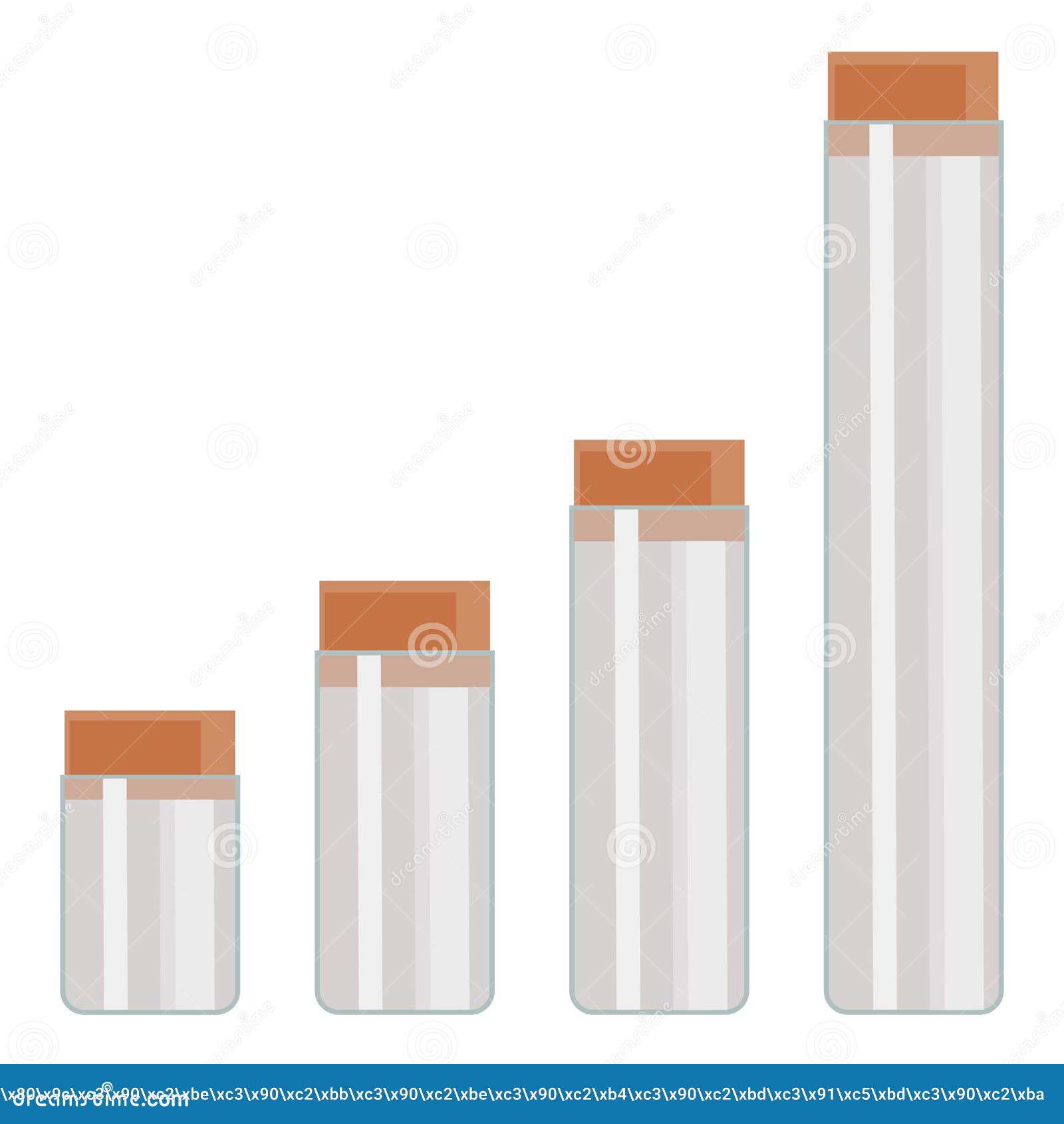 Conjunto De Elementos Vectoriales De Botellas De Vidrio Stock de ...