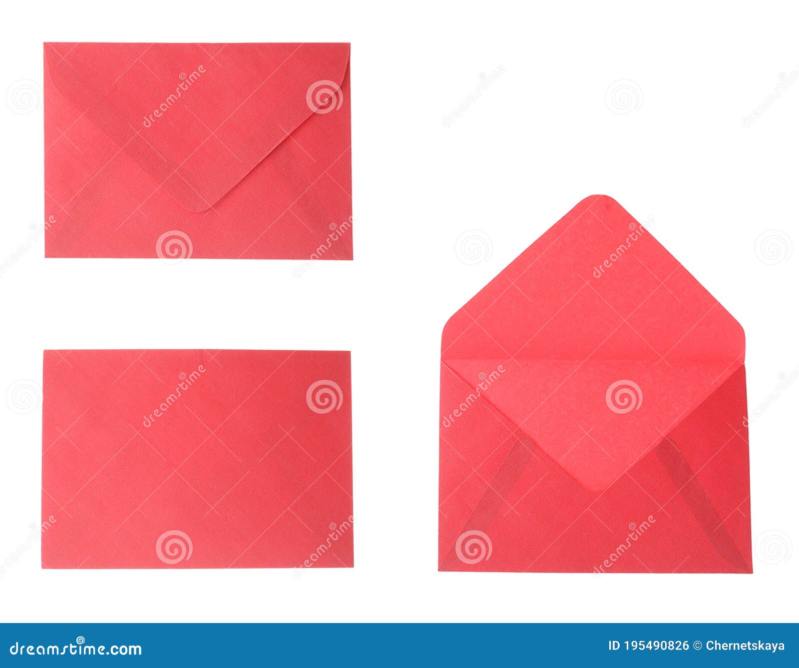 Conjunto De Envelopes Vermelhos Foto de Stock - Imagem de entrega ...