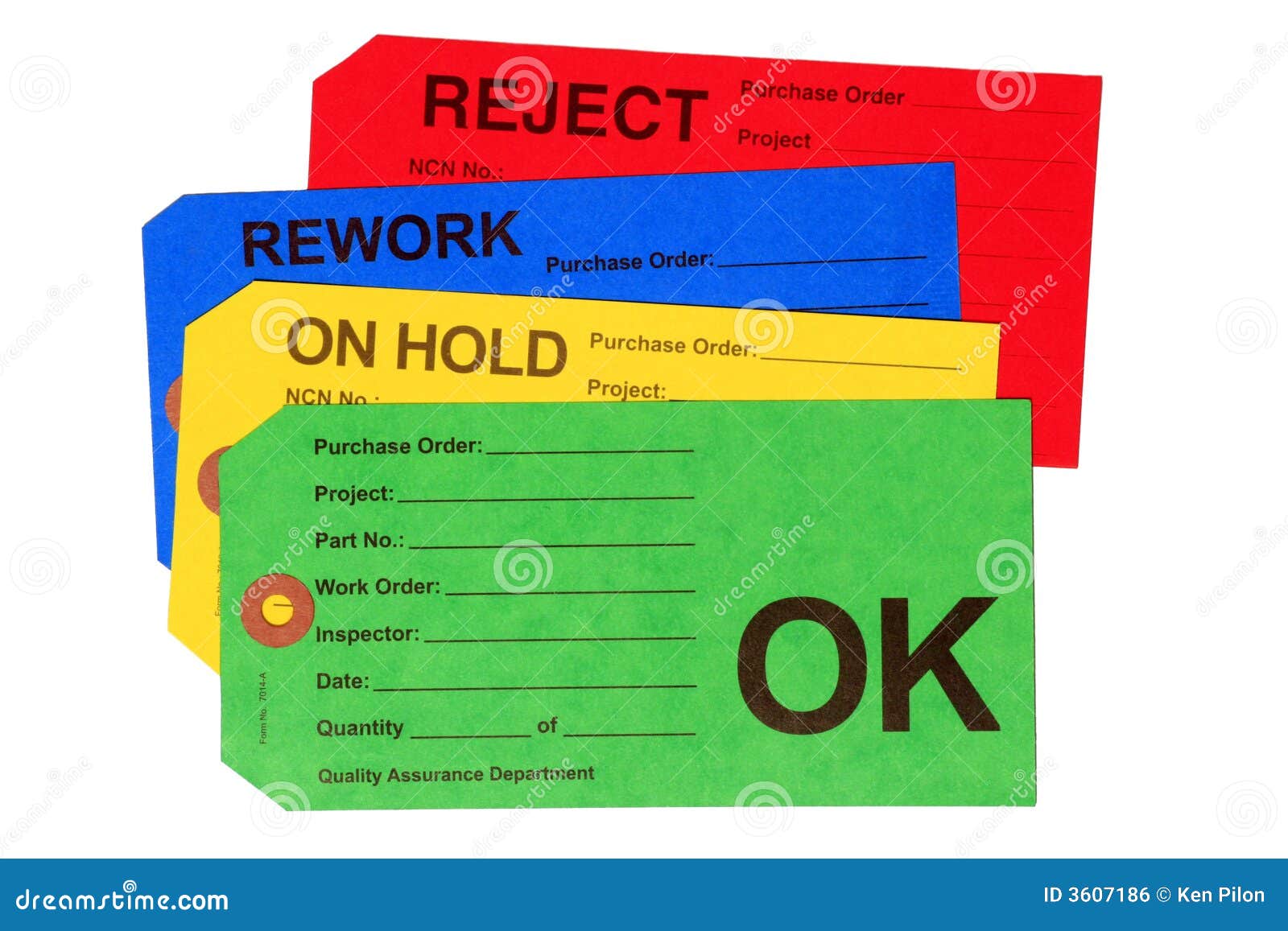 Conjunto De Etiquetas Del Control De Calidad Foto de archivo - Imagen ...