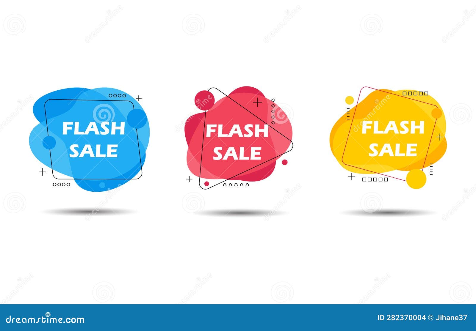 Conjunto De Etiquetas De Venta Flash Stock de ilustración - Ilustración ...