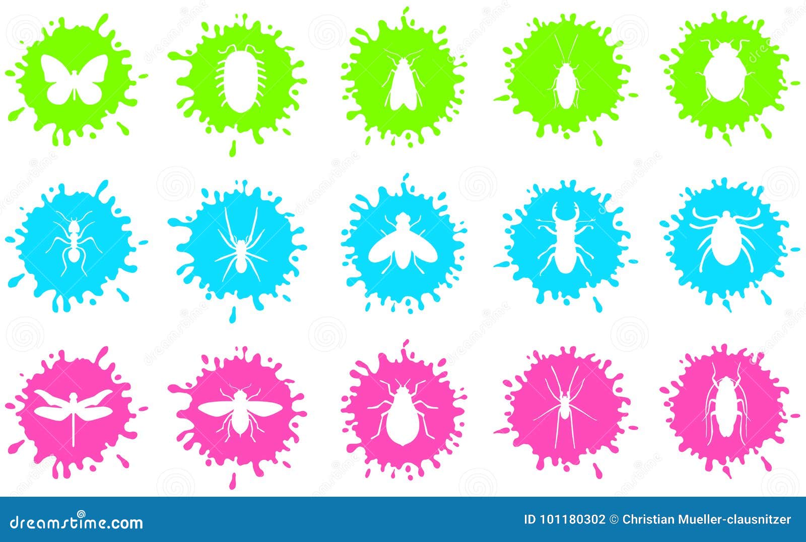 Conjunto De Iconos Del Vector Ilustración del Vector - Ilustración de ...