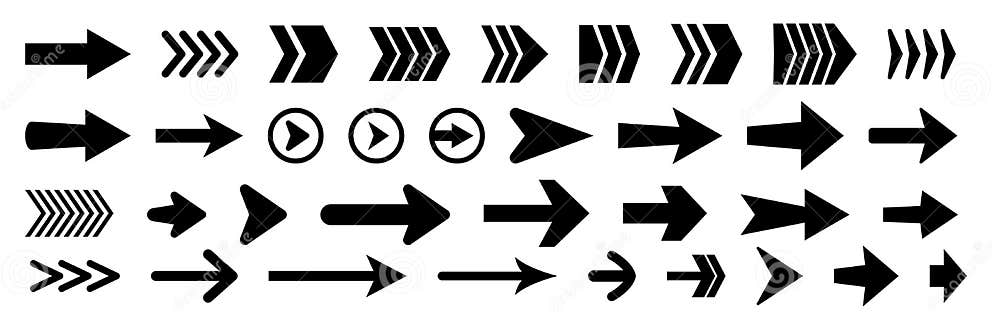 Conjunto De Iconos De Flecha Vectorial Colección De Punteros