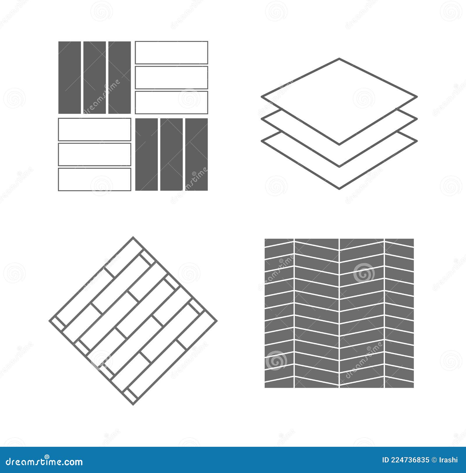 Conjunto De Iconos De Piso Aislado Ilustración del Vector - Ilustración ...