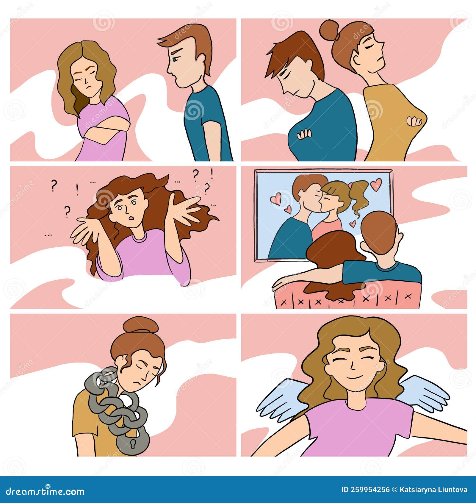 Conjunto De Ilustraciones Vectoriales De Diferentes Situaciones ... Conjunto De Ilustraciones Vectoriales De Diferentes Situaciones ...