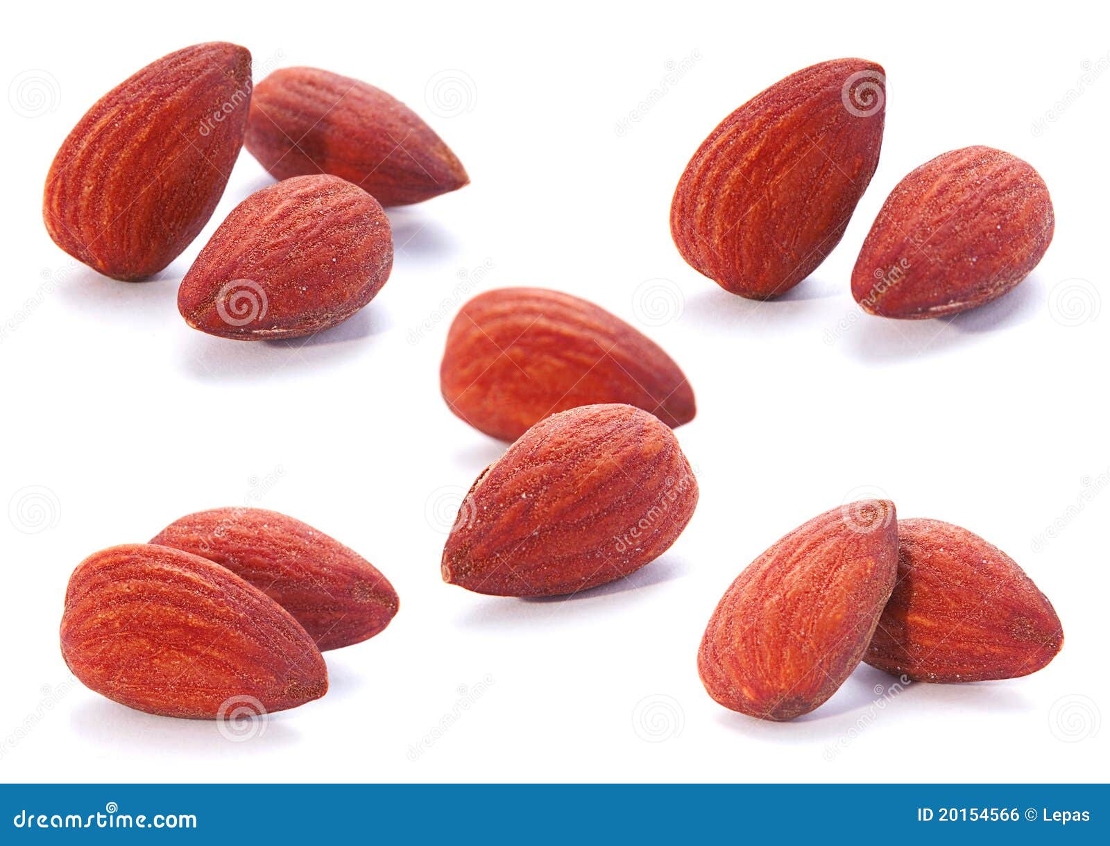 Conjunto De La Fruta De La Tuerca De La Almendra Foto de archivo ...
