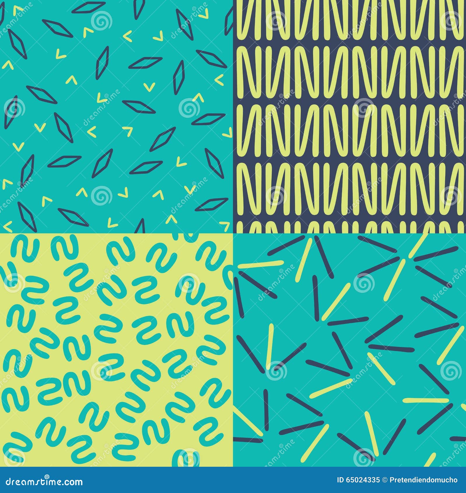 Conjunto De Modelos Abstractos Ilustración del Vector - Ilustración de ...