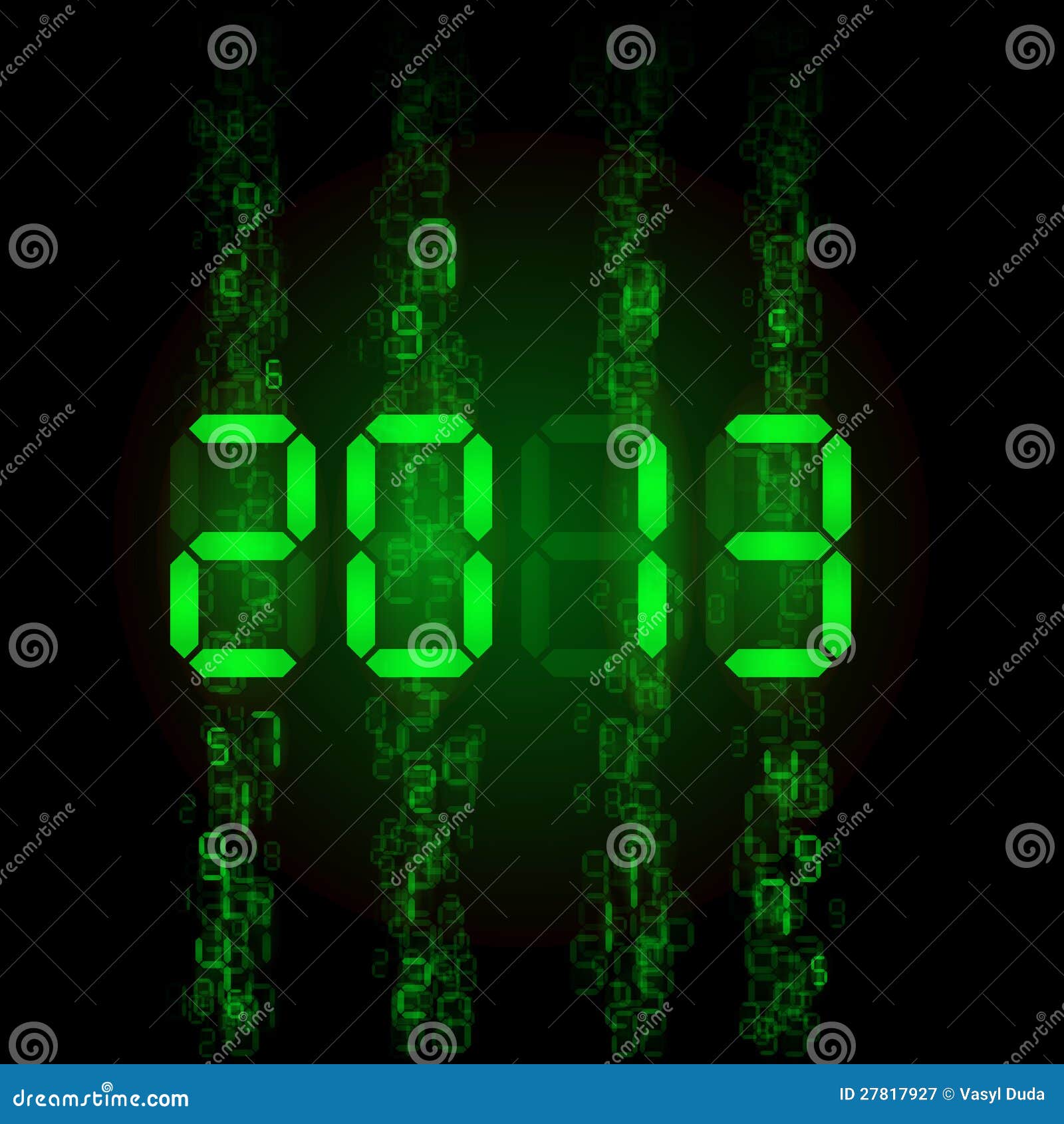 Conjunto De Números Digitales Ilustración del Vector - Ilustración de ...