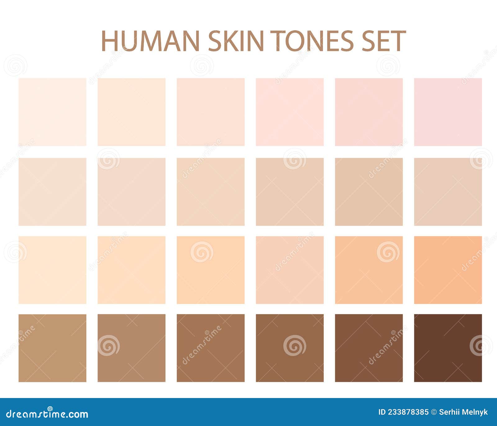 Conjunto De Paletas De Color Beige Ilustración Del Vector Ilustración
