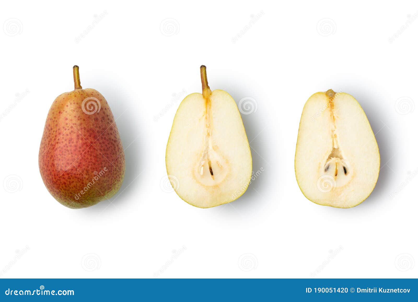 Conjunto De Pera Aislada Con Sombra Foto de archivo - Imagen de pera ...