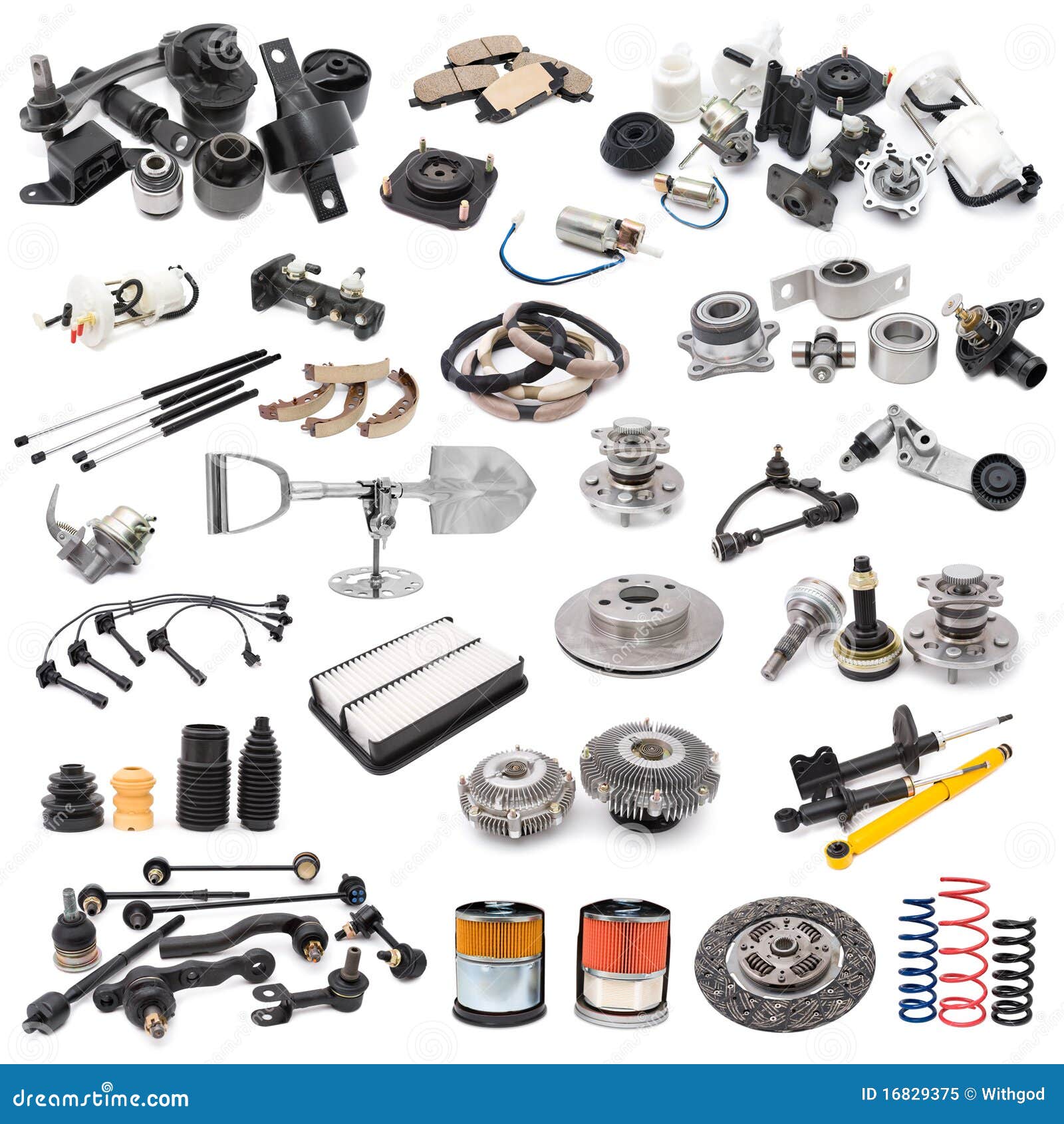 Conjunto De Piezas De Automóvil Imagen de archivo - Imagen de eléctrico ...
