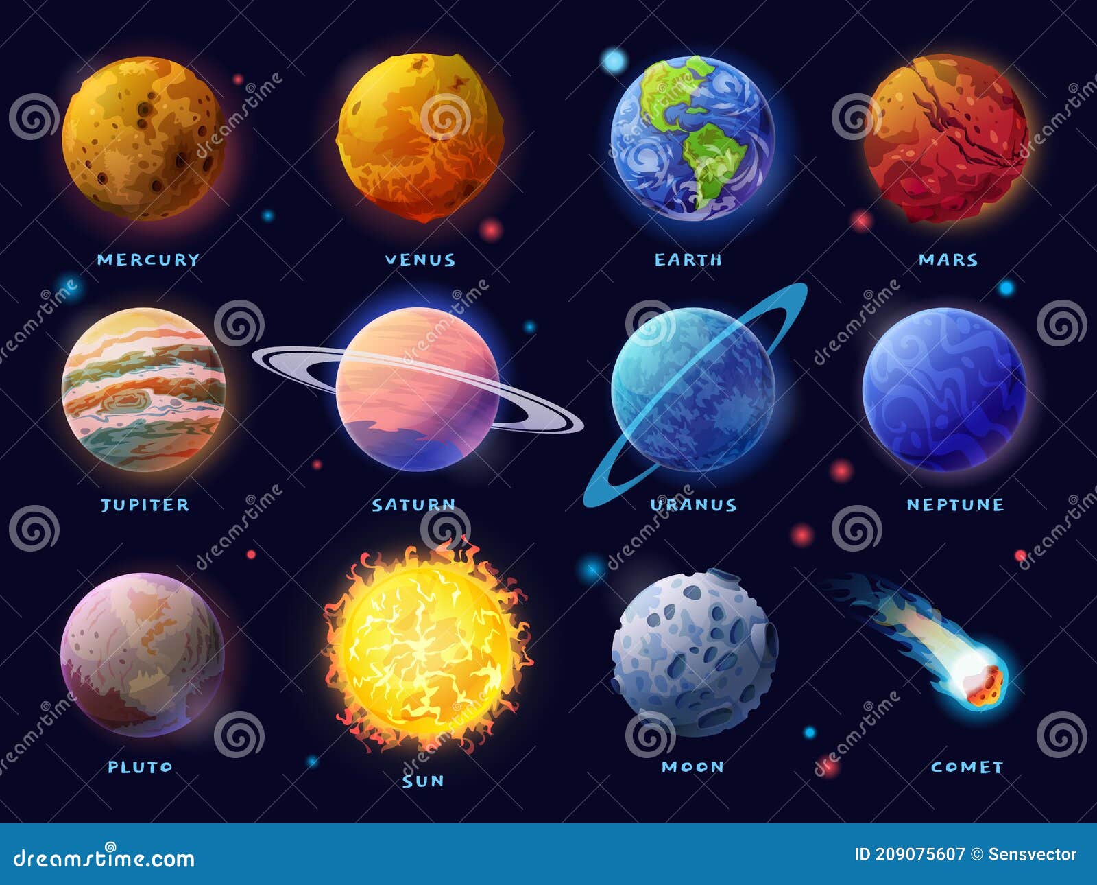 Planetas Del Sistema Solar Iconos De Sol Y Luna Aislados En Fondo | The ... Planetas Del Sistema Solar Iconos De Sol Y Luna Aislados En Fondo | The ...