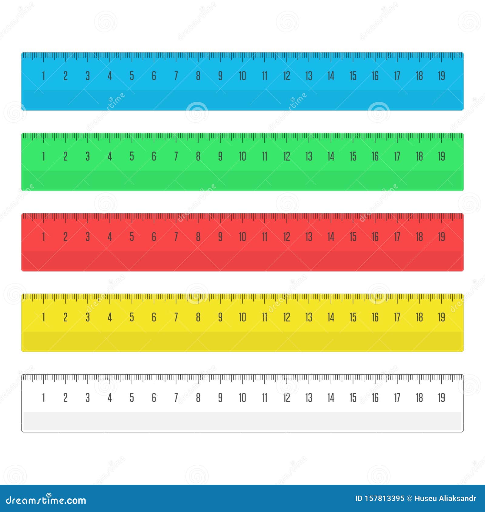 Conjunto De Reglas De Vectores Ilustración del Vector - Ilustración de ...