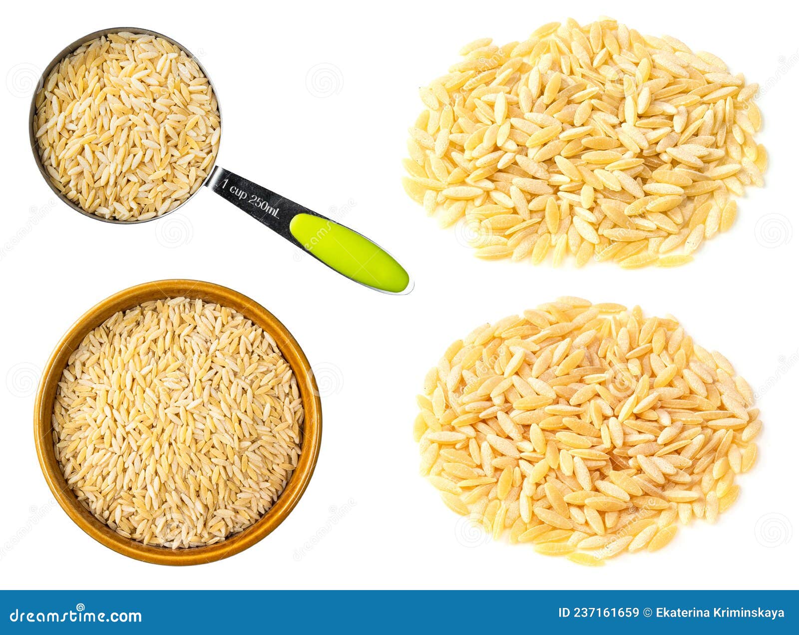 Conjunto De Risoni Pastina Em Branco Imagem de Stock - Imagem de corte ...