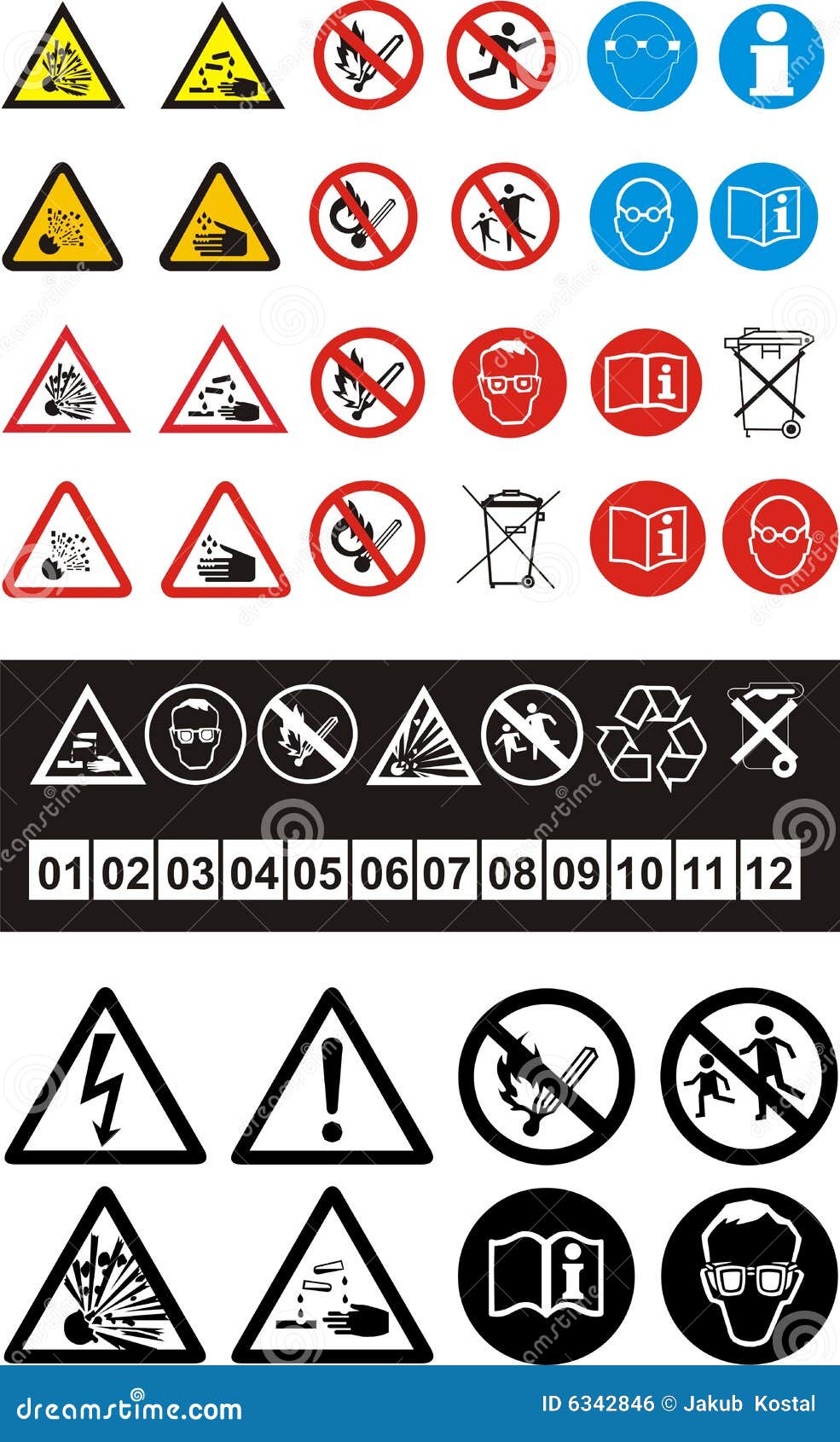Conjunto De Símbolos De La Seguridad Imagen de archivo libre de ...