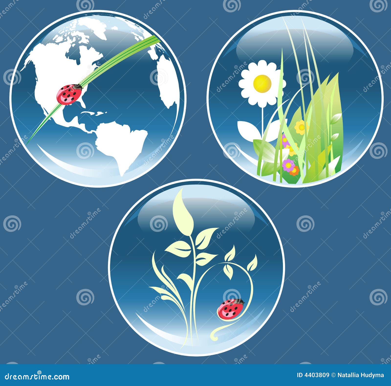 Conjunto De Símbolos Ecológicos Ilustración del Vector - Ilustración de ...