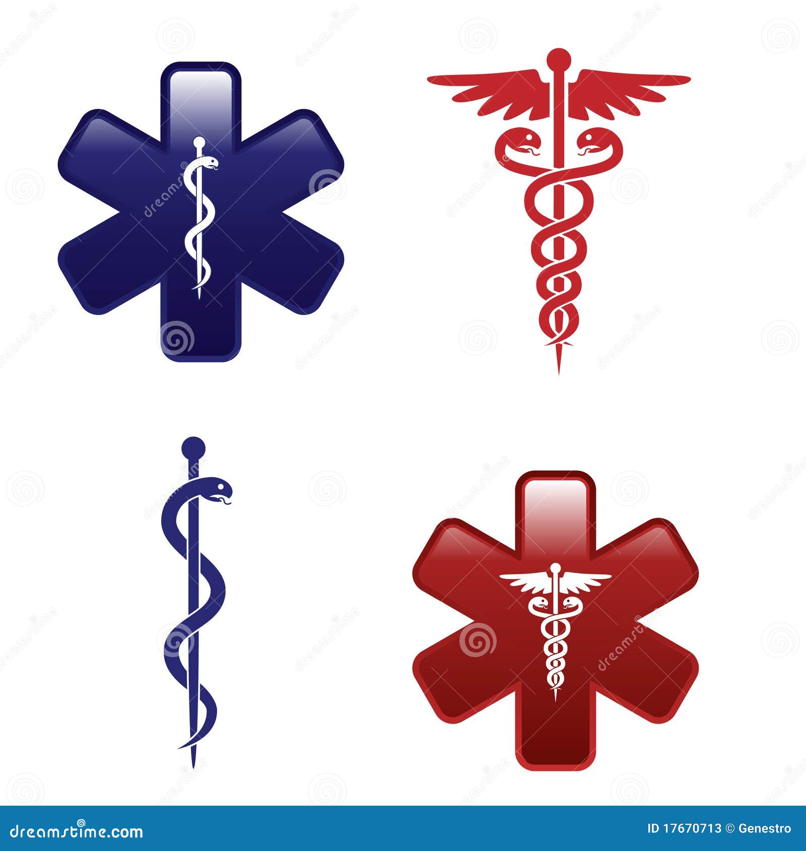 Conjunto De Símbolos Médico Ilustración del Vector - Ilustración de ...