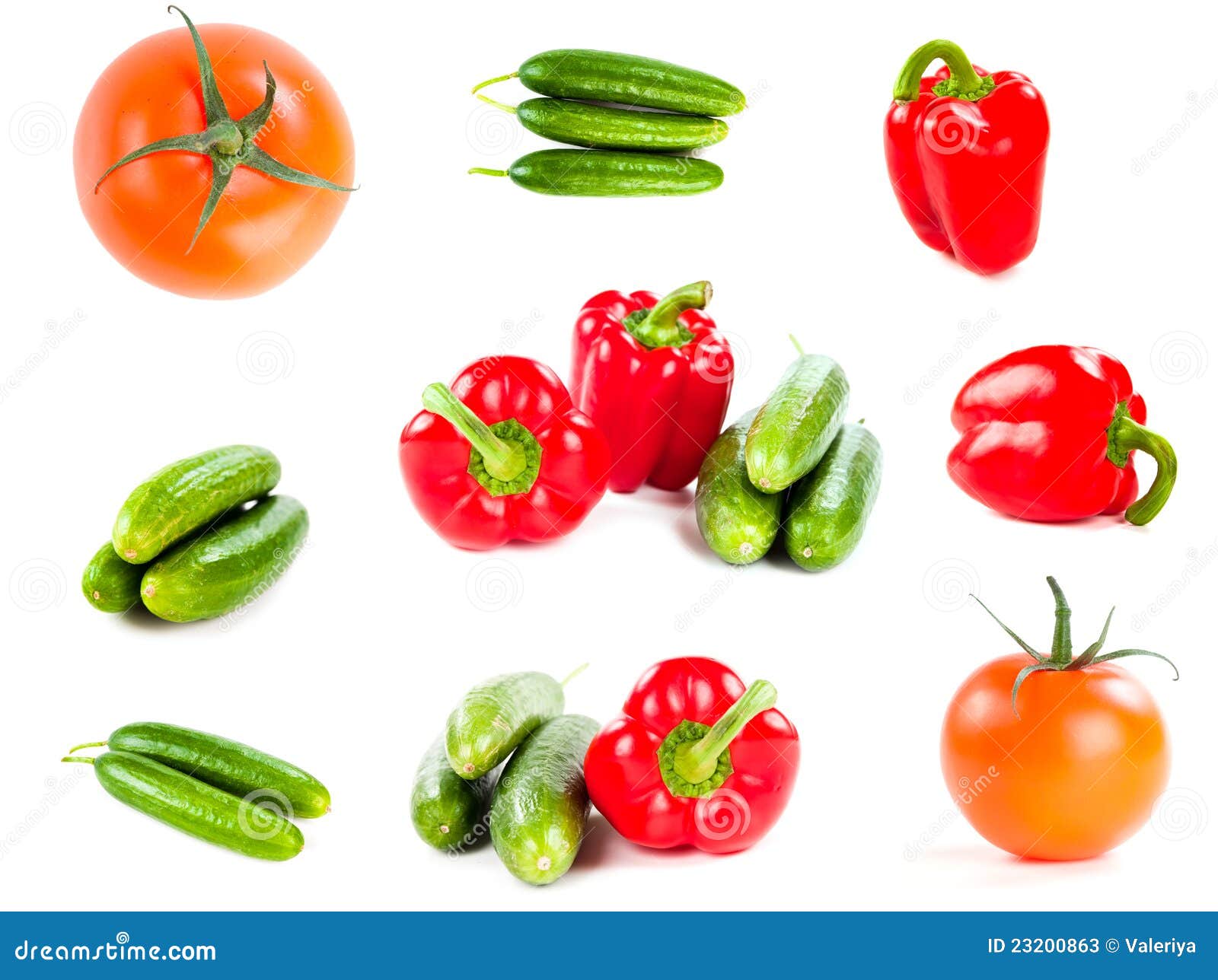 Conjunto De Verduras Frescas Imagen de archivo - Imagen de maduro ...