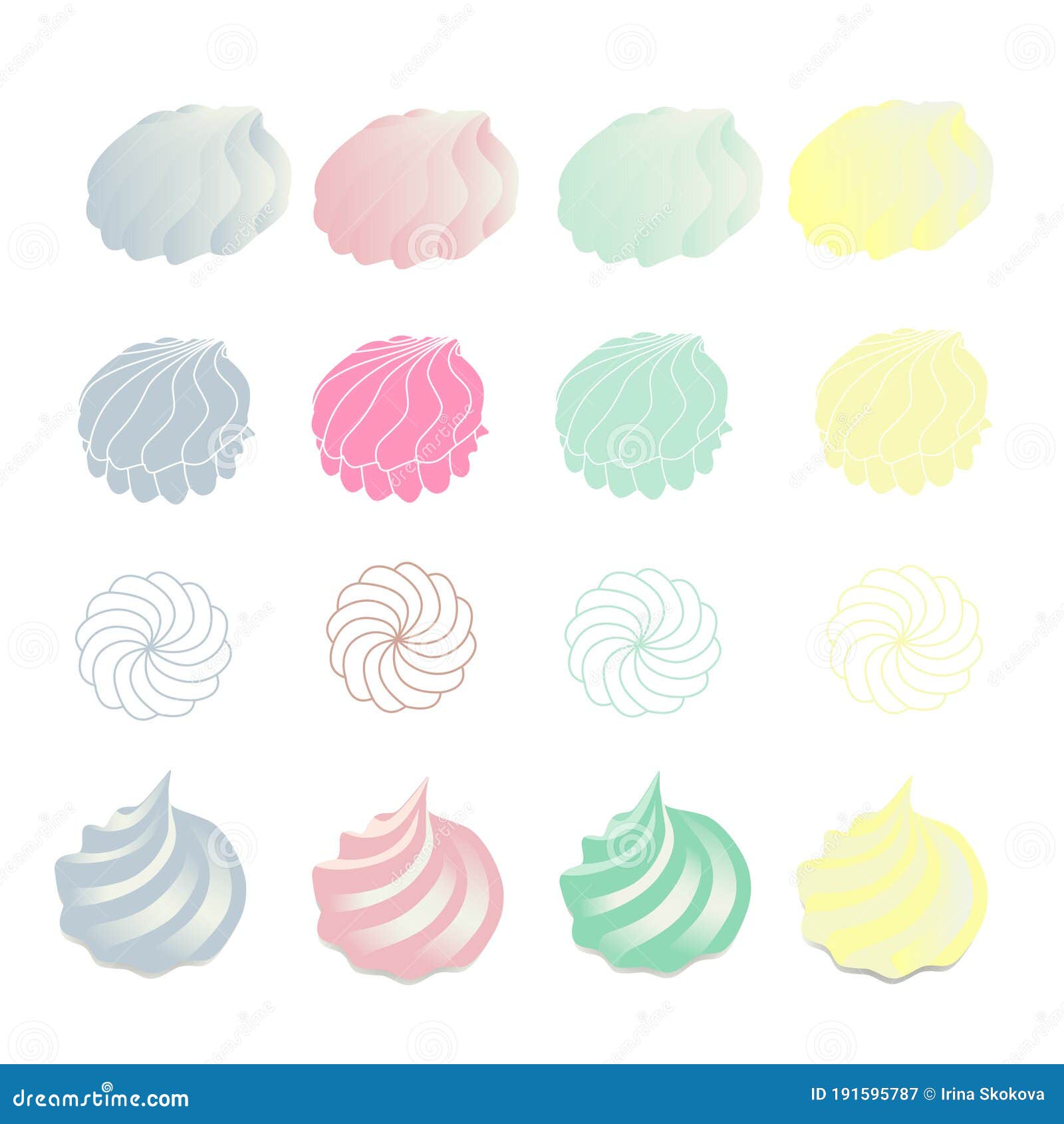 Conjunto De Zephyr Colorido Vetor. Zephyr De Estilo Diferente ...