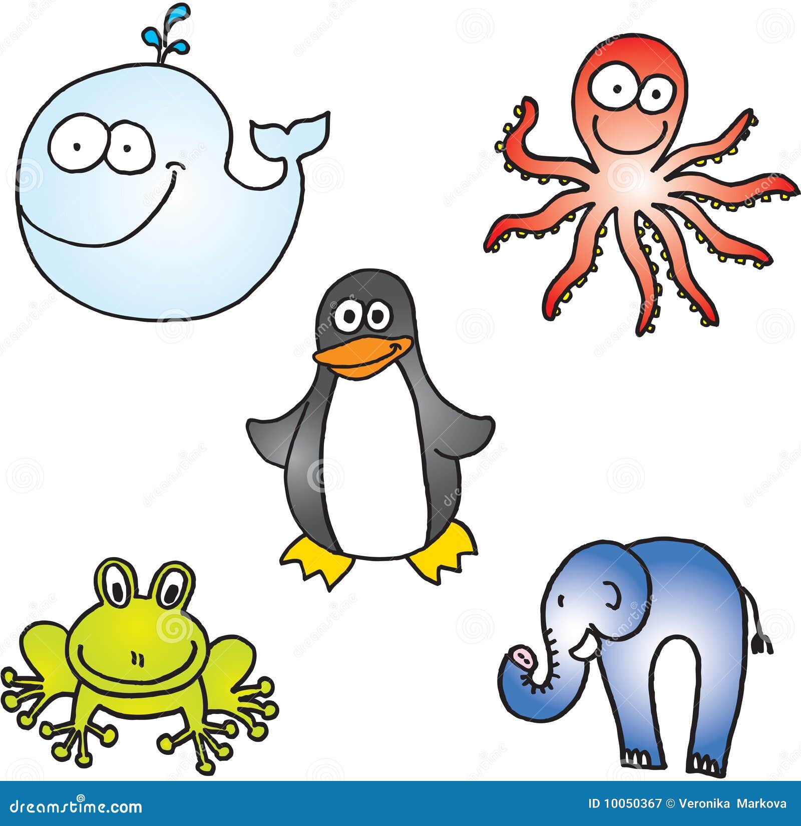 Conjunto Del Animal Salvaje Ilustración del Vector - Ilustración de ...