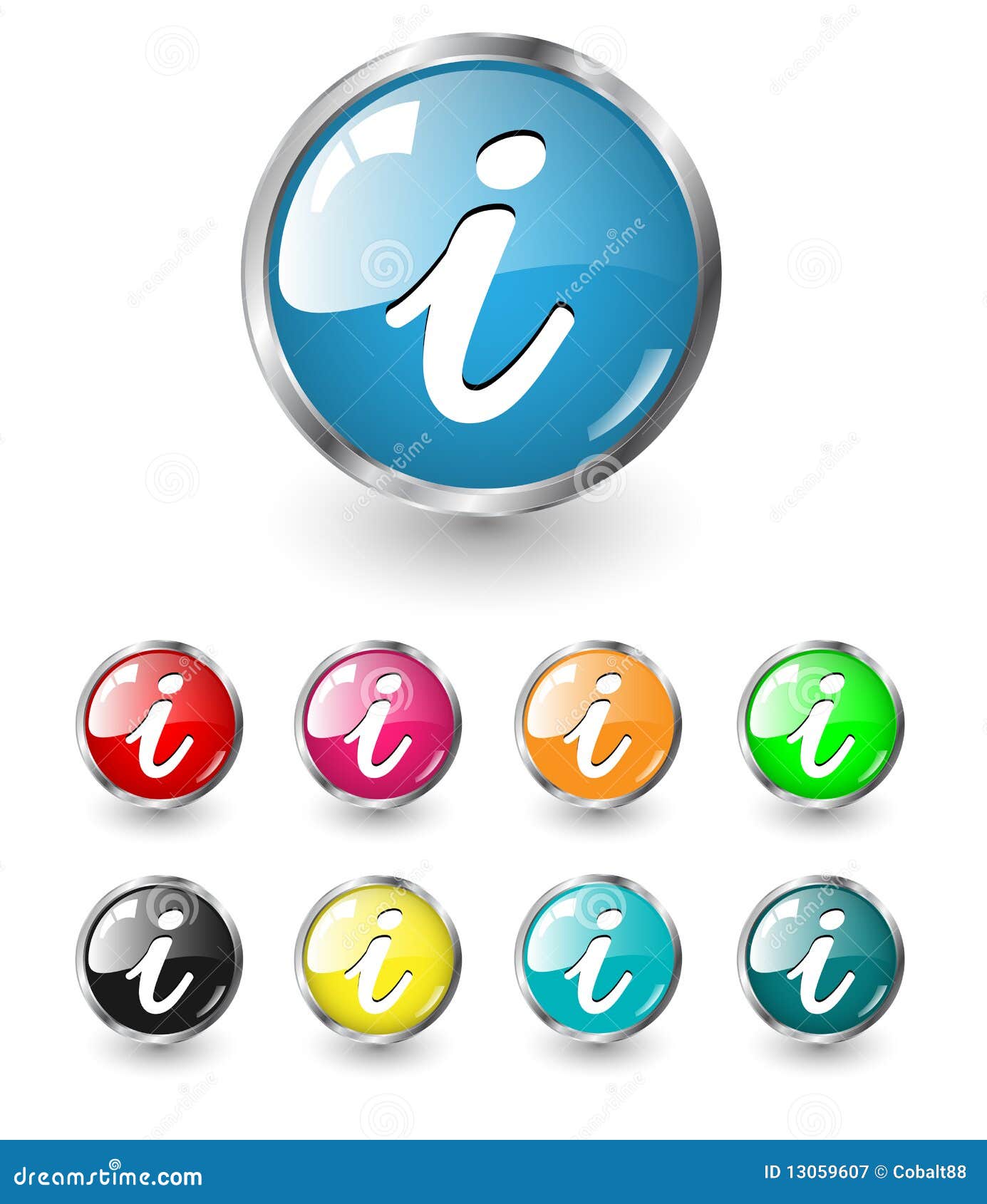 Conjunto Del Icono Del Info Ilustración del Vector - Ilustración de ...