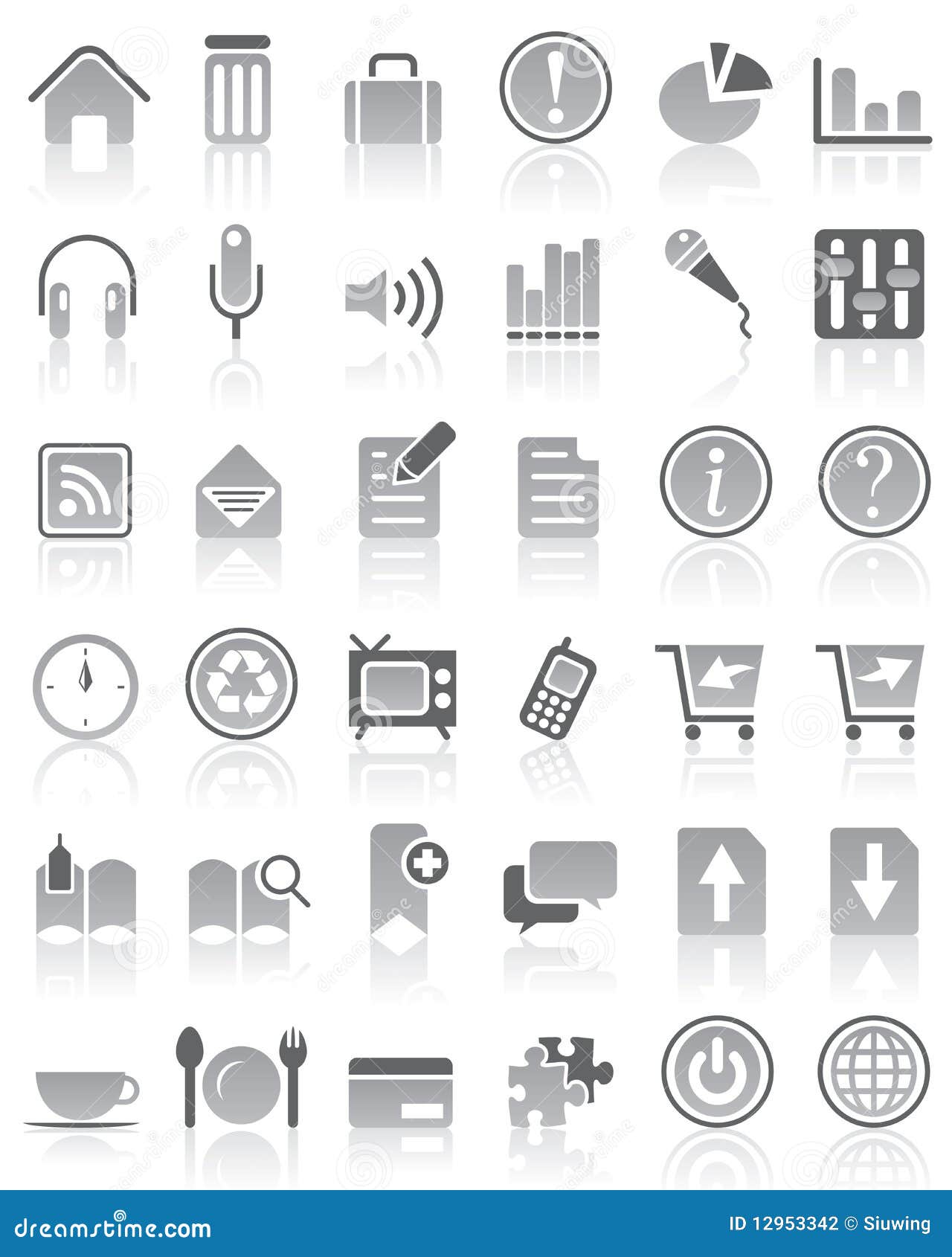 Conjunto Del Icono Del Internet/del Web Del VECTOR Ilustración del ...