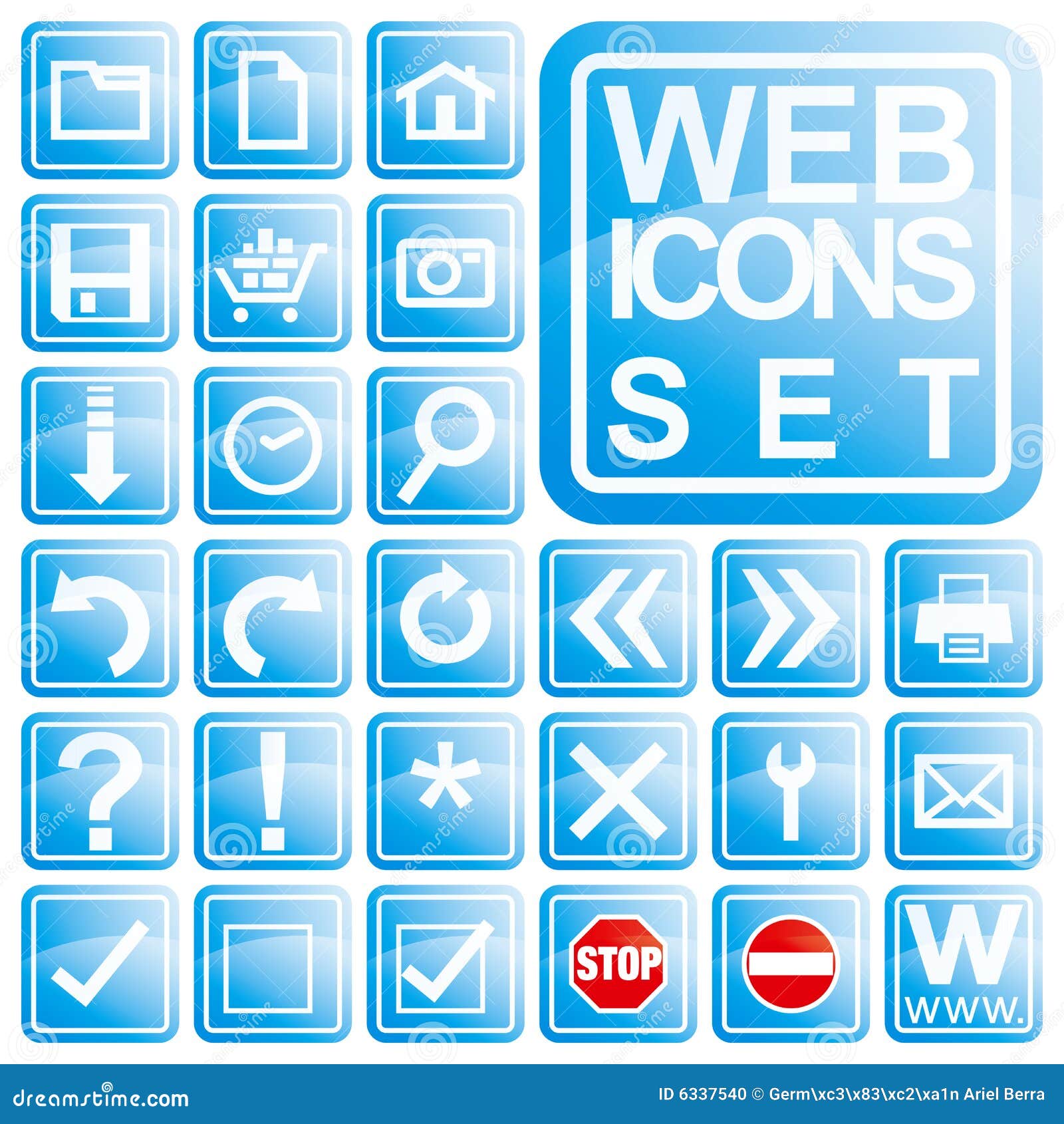 Conjunto del icono del Web ilustración del vector. Ilustración de ...