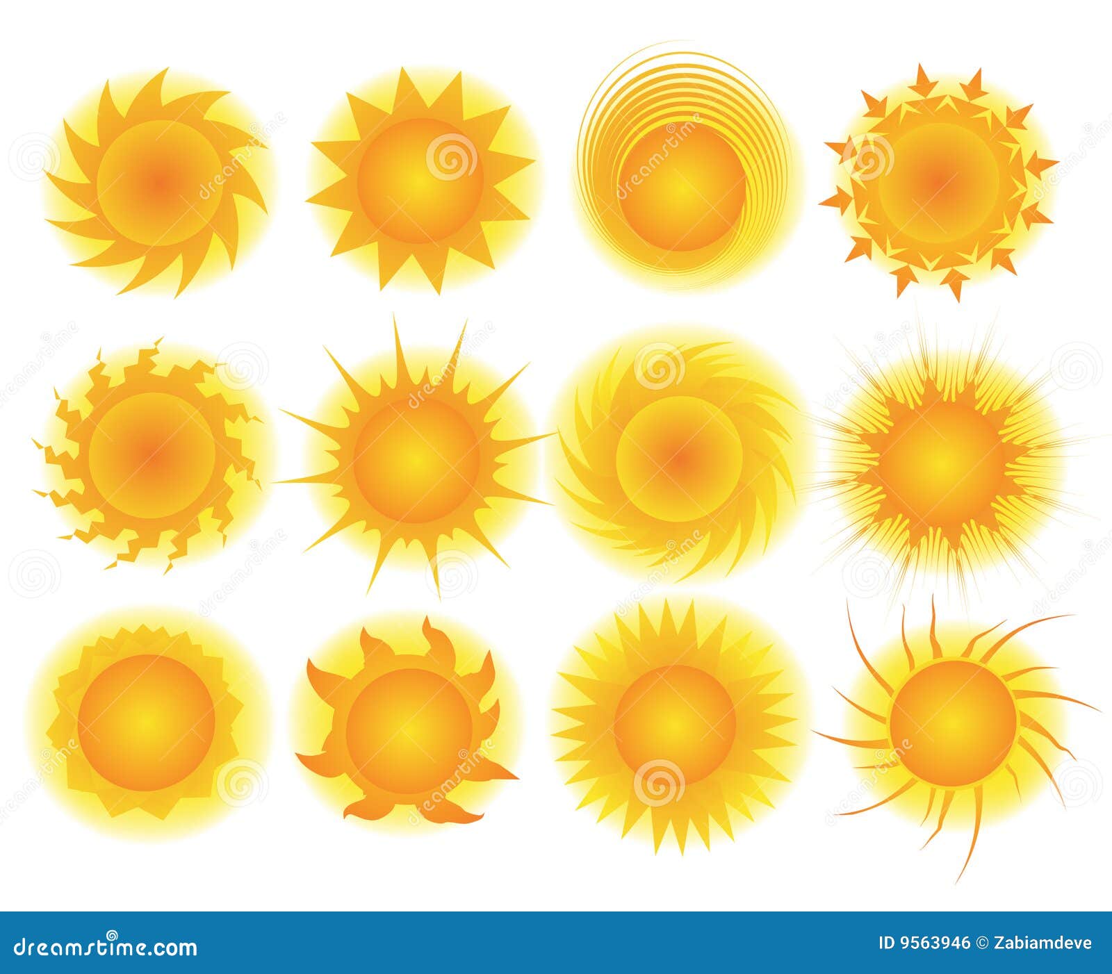 Sistema del vector del sol ilustración del vector. Ilustración de ...