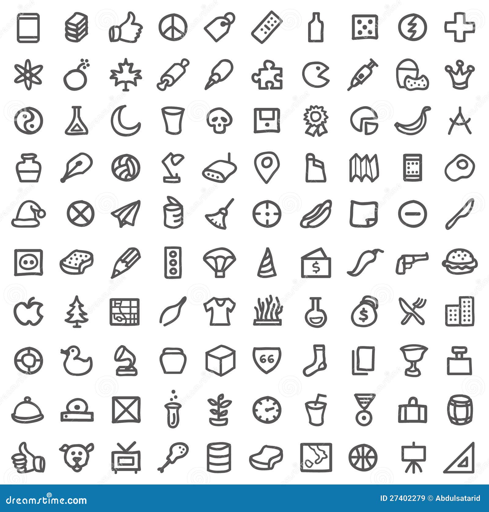 Conjunto simple del icono ilustración del vector. Ilustración de iconos ...