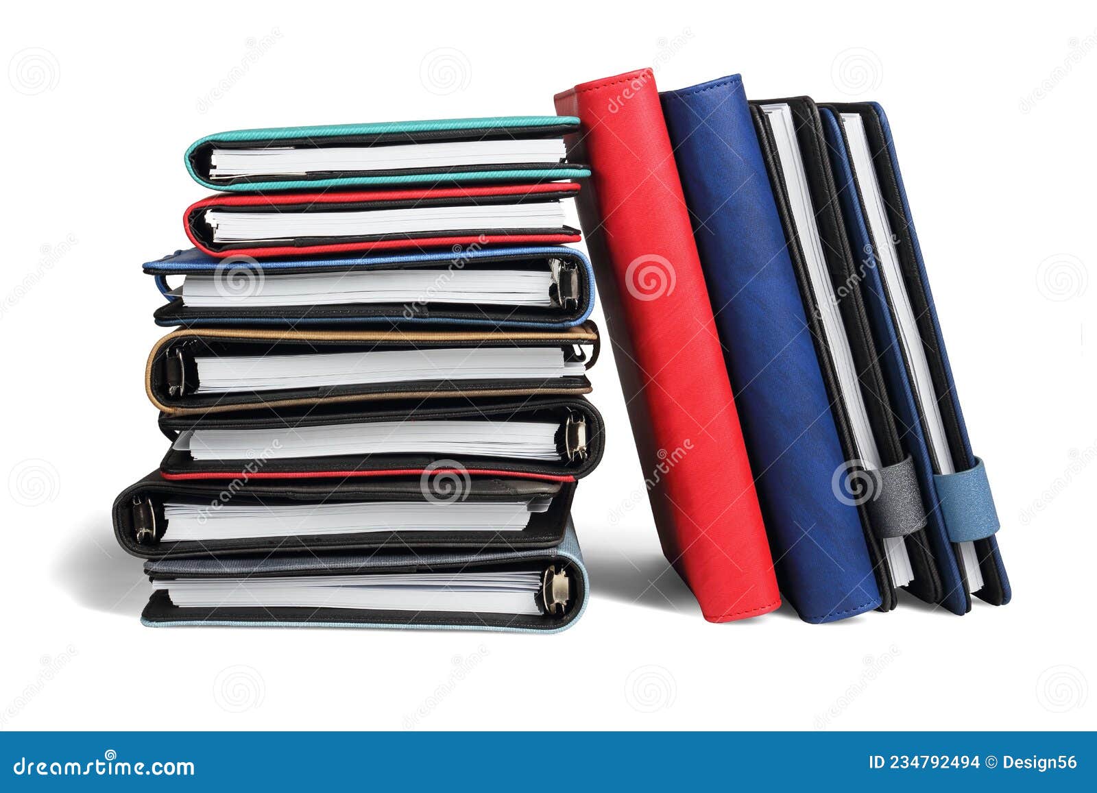 Collection of Colourful Diaries Stock Photo - Image of colour, memo ...