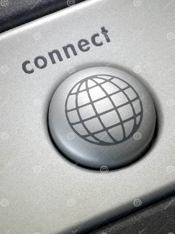 Connect button 2 stock photo. Image of computer, grey, connect - 538052