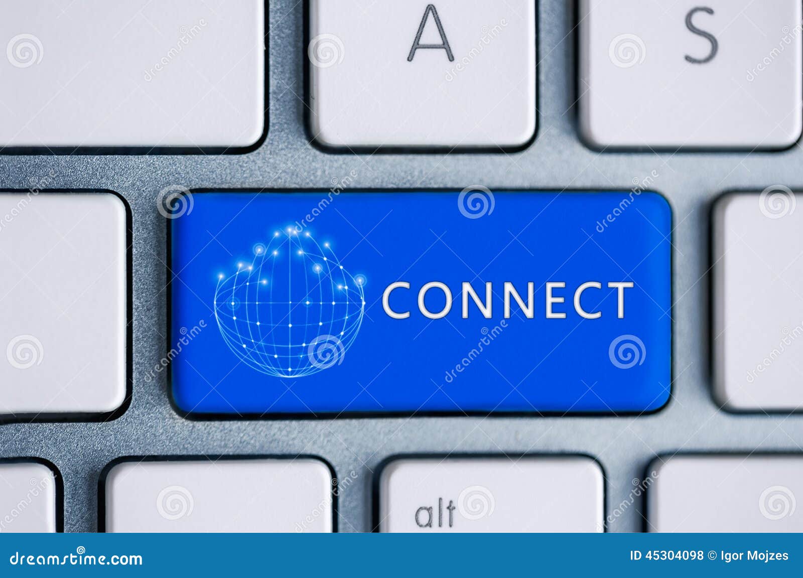 Connect button keyboard stock photo. Image of connect - 45304098
