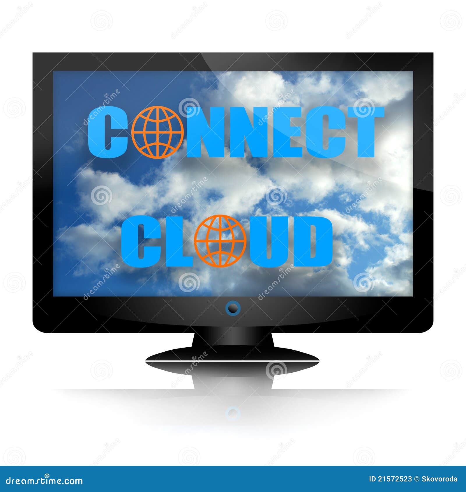 Connect Cloud stock image. Image of future, data, device - 21572523