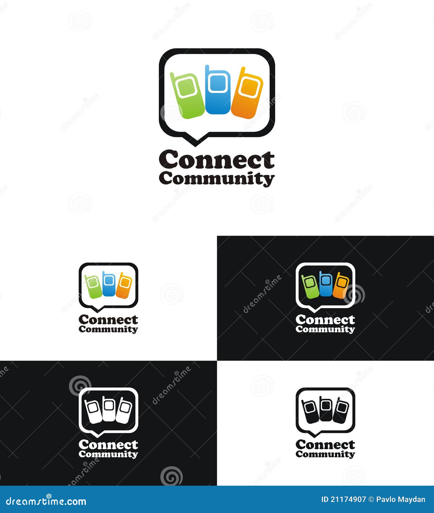 Connect Community stock vector. Illustration of team - 21174907