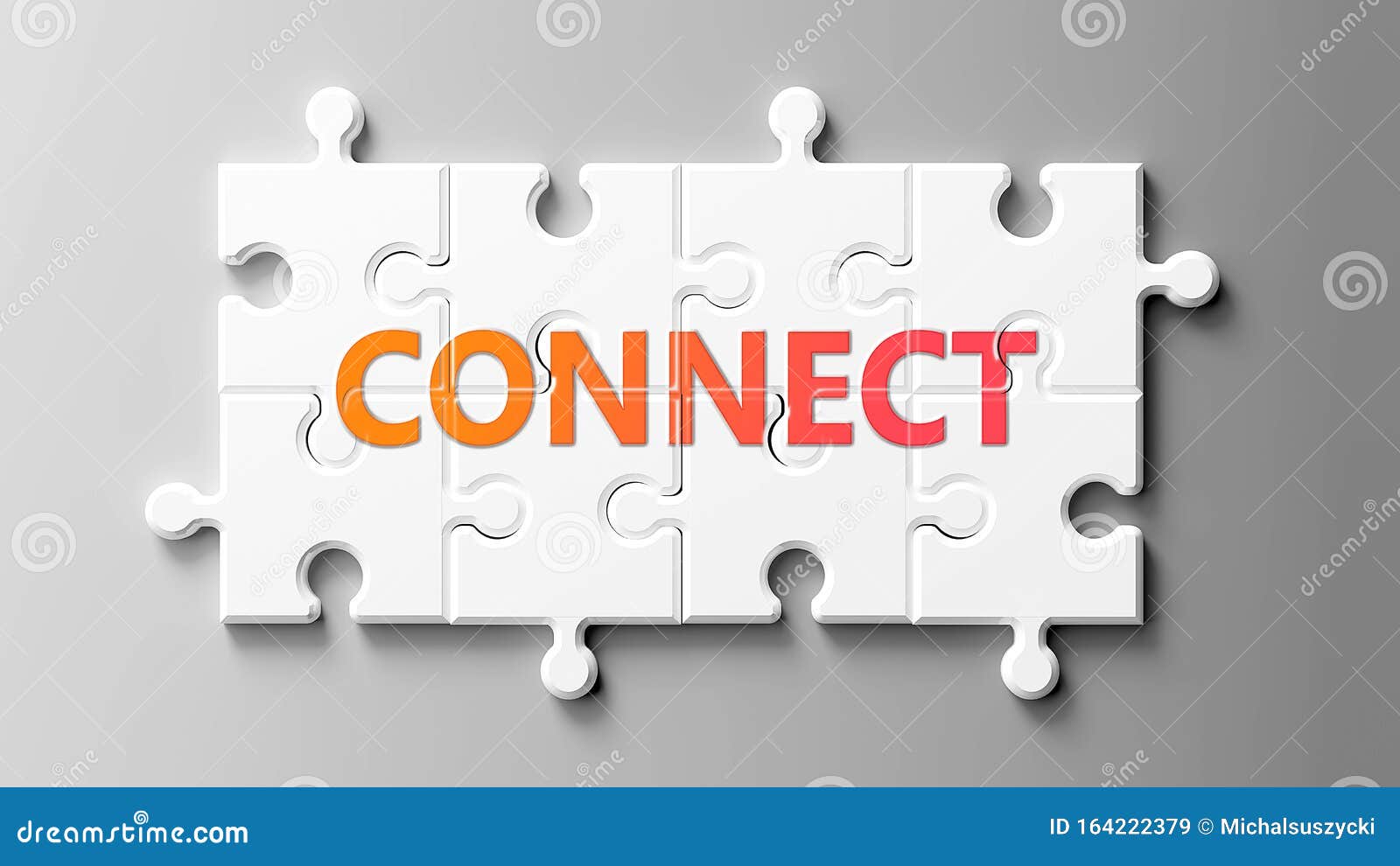 Connect Complex Like a Puzzle - Pictured As Word Connect on a Puzzle ...